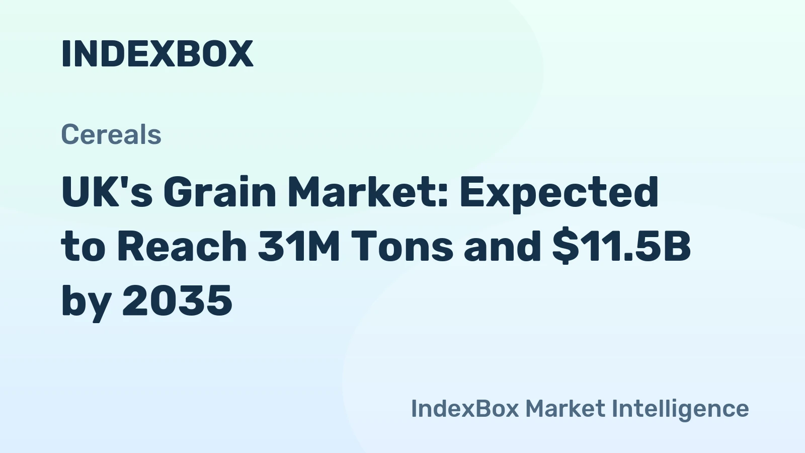 UK's Grain Market: Expected to Reach 31M Tons and $11.5B by 2035