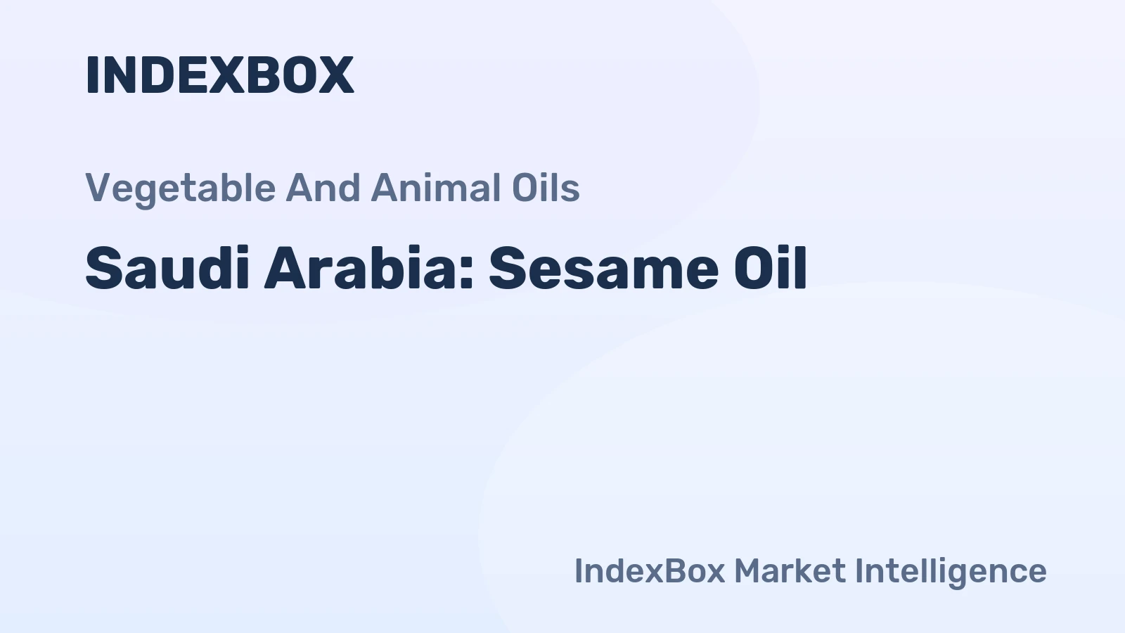 Saudi Arabia: Sesame Oil