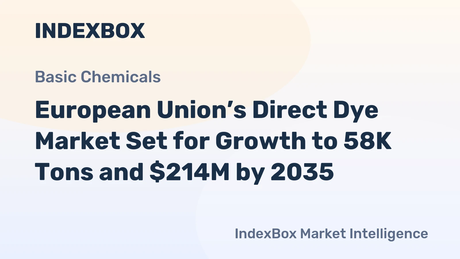 European Union’s Direct Dye Market Set for Growth to 58K Tons and $214M by 2035