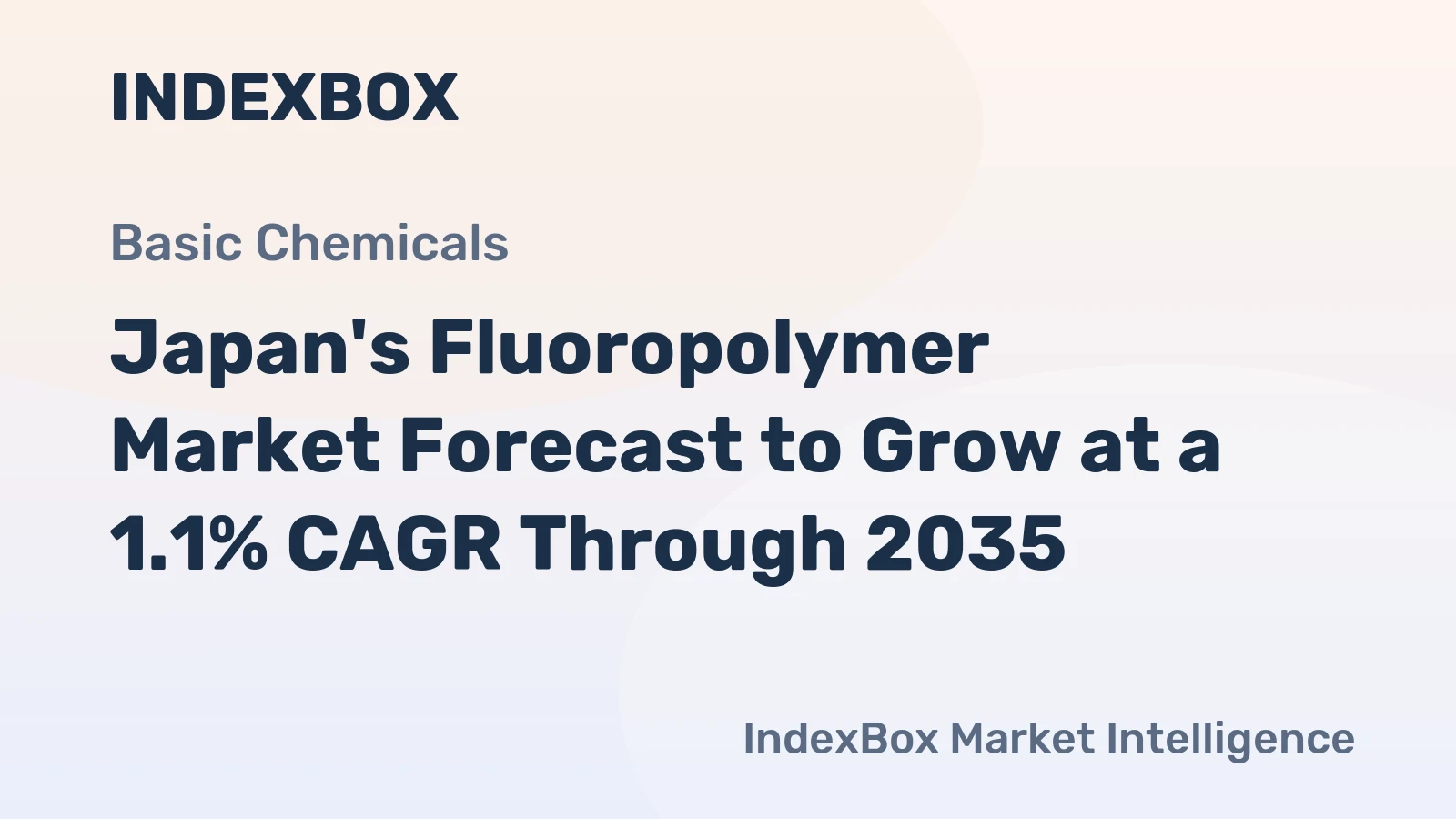 Japan's Fluoropolymer Market Forecast to Grow at a 1.1% CAGR Through 2035