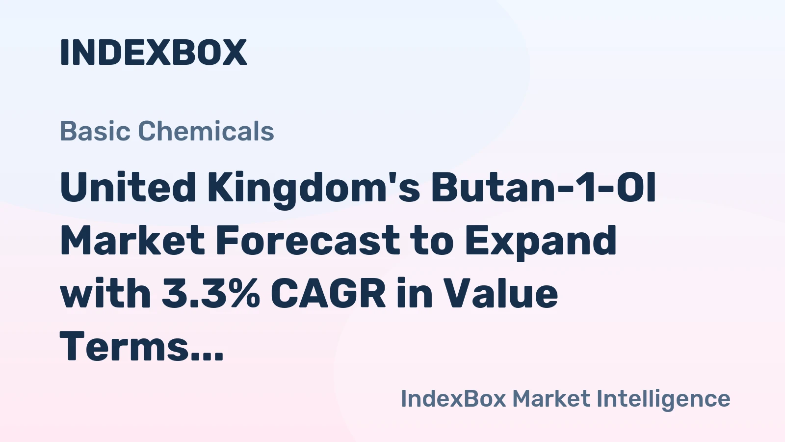 United Kingdom's Butan-1-Ol Market Forecast to Expand with 3.3% CAGR in Value Terms
