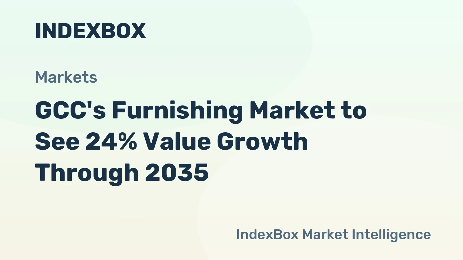 GCC's Furnishing Market to See 24% Value Growth Through 2035