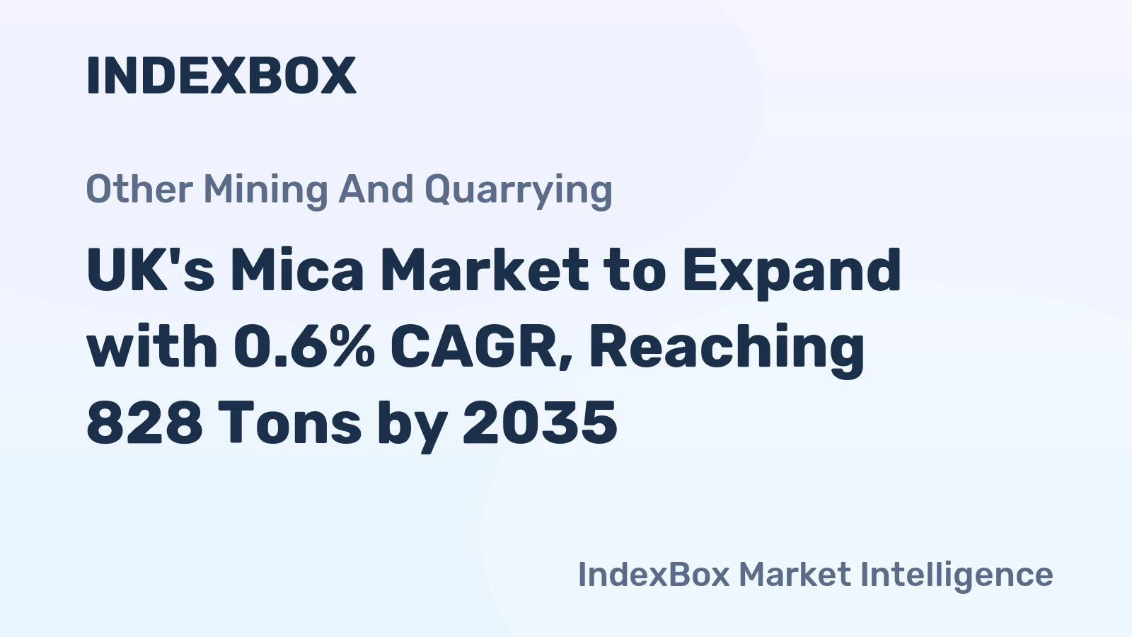 UK's Mica Market to Expand with 0.6% CAGR, Reaching 828 Tons by 2035