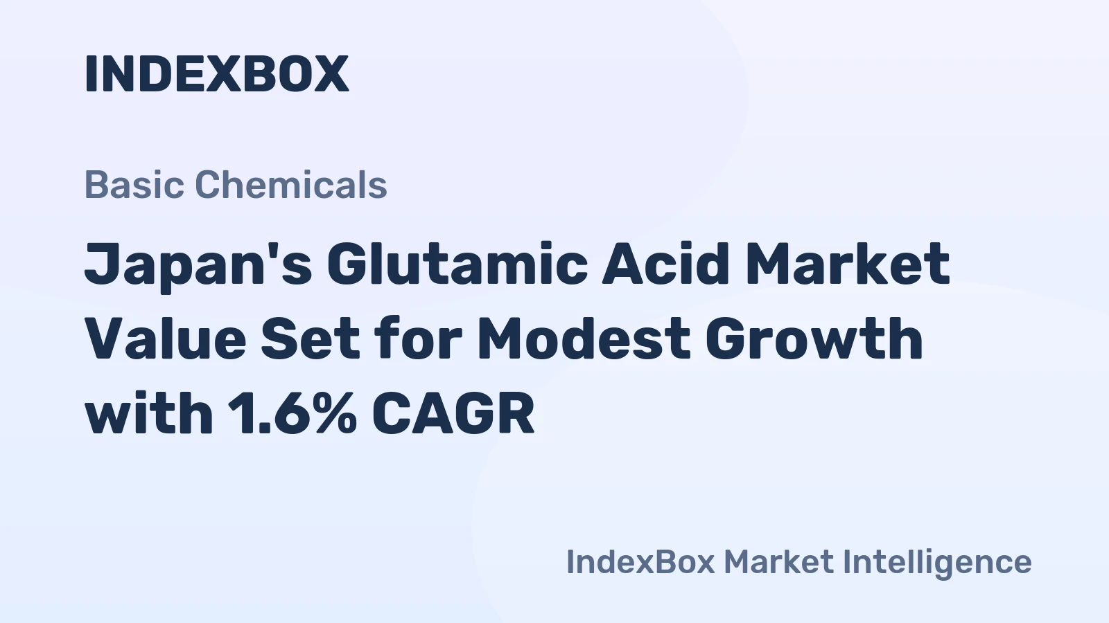 Japan's Glutamic Acid Market Value Set for Modest Growth with 1.6% CAGR