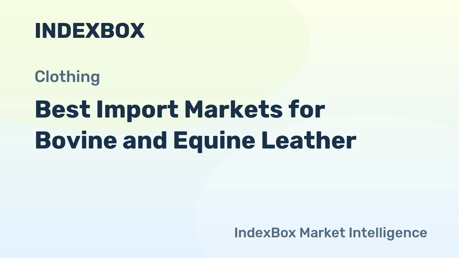Best Import Markets for Bovine and Equine Leather