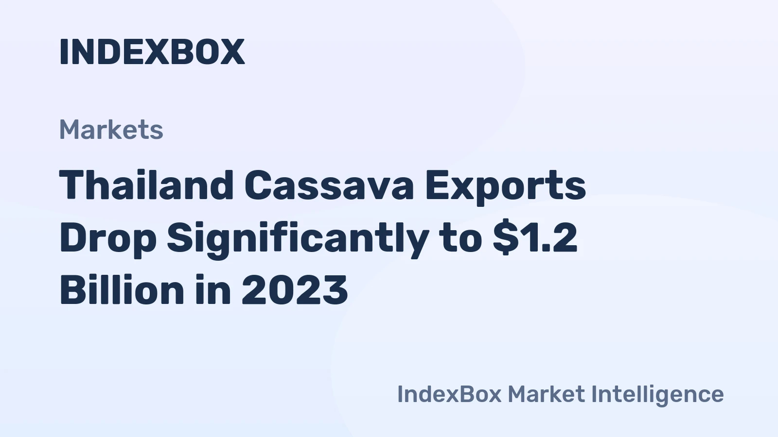 Thailand Cassava Exports Drop Significantly to $1.2 Billion in 2023