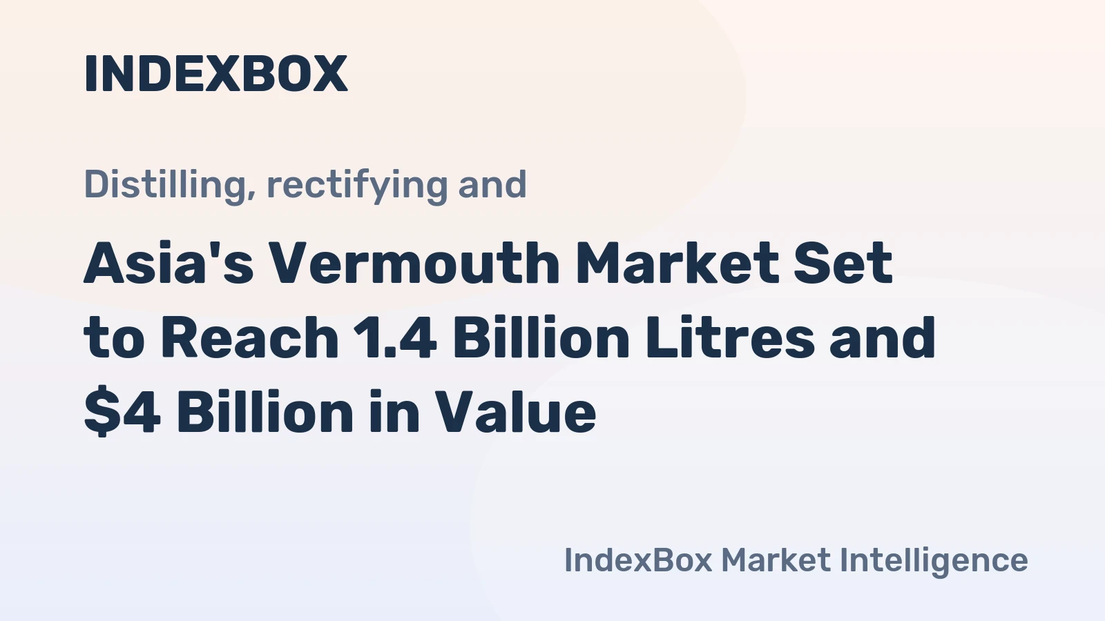 Asia's Vermouth Market Set to Reach 1.4 Billion Litres and $4 Billion in Value