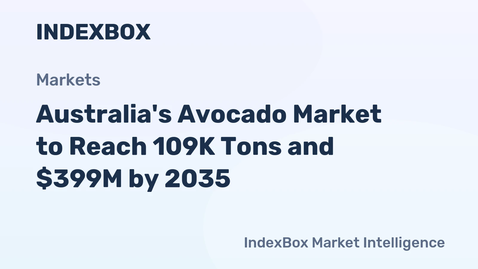 Australia's Avocado Market to Reach 109K Tons and $399M by 2035