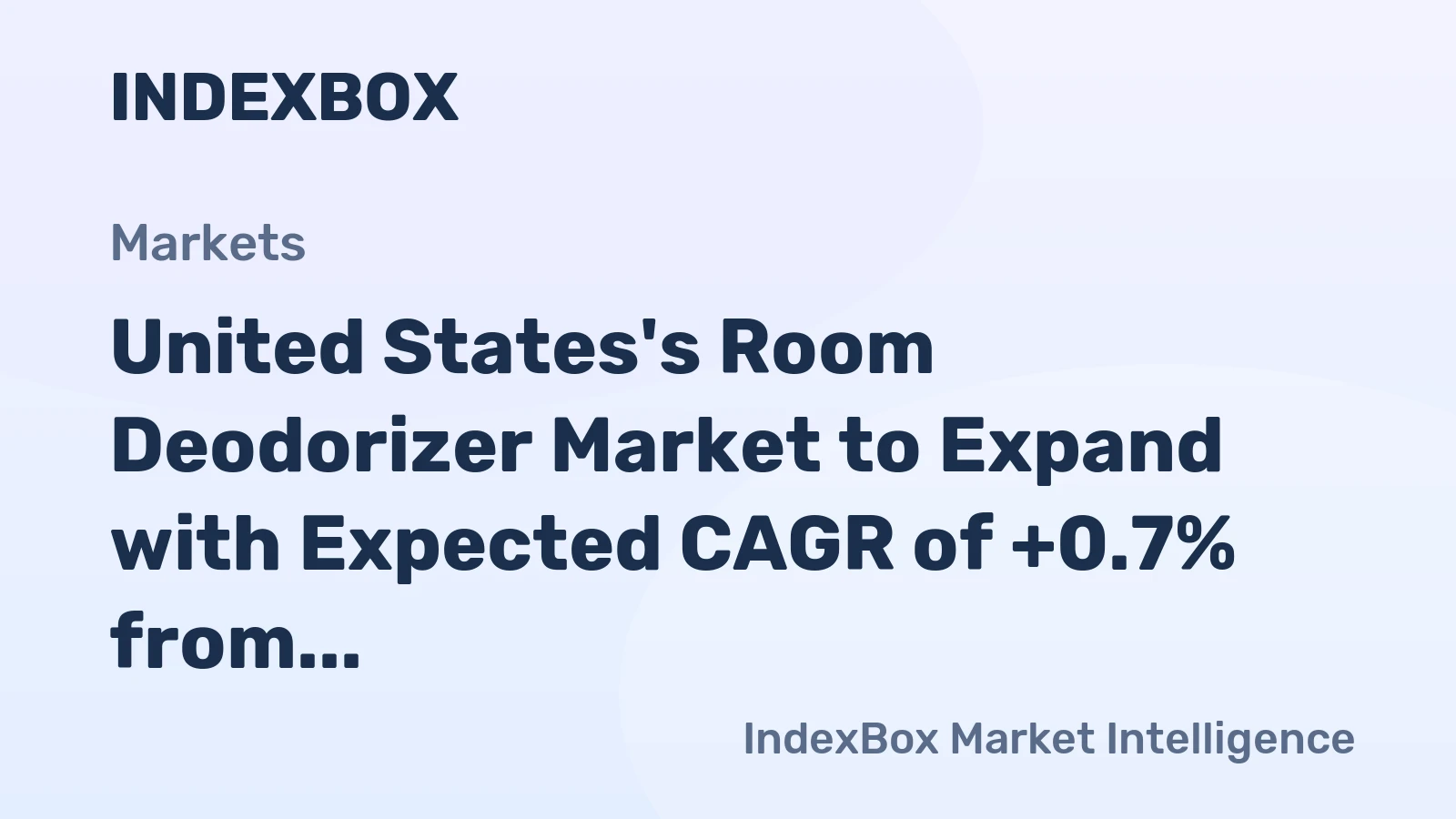 United States's Room Deodorizer Market to Expand with Expected CAGR of +0.7% from 2024 to 2035
