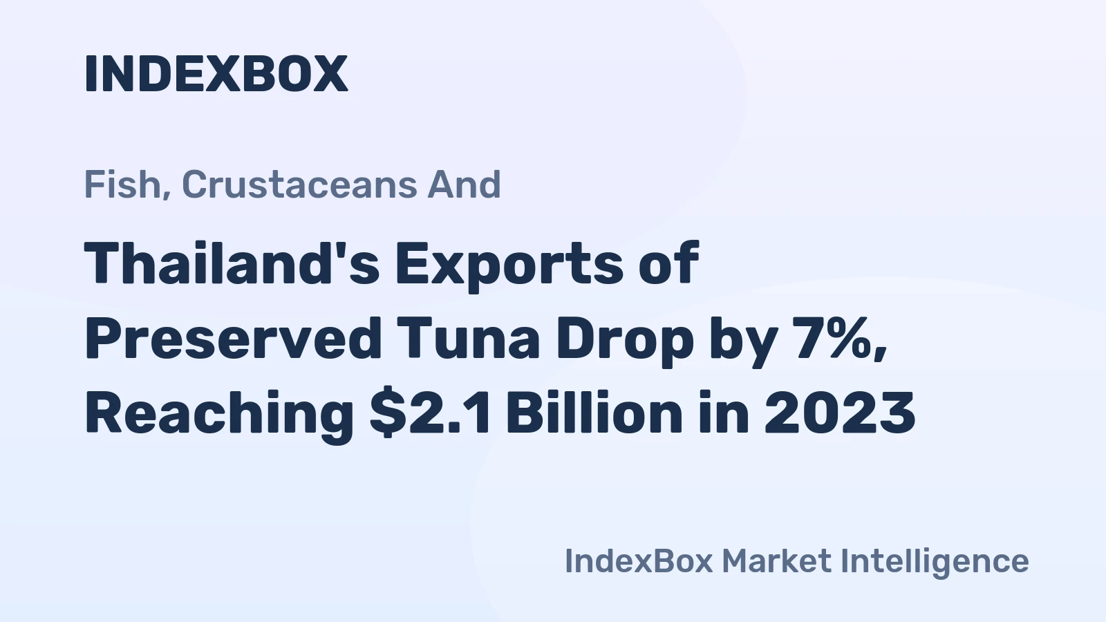 Thailand's Exports of Preserved Tuna Drop by 7%, Reaching $2.1 Billion in 2023