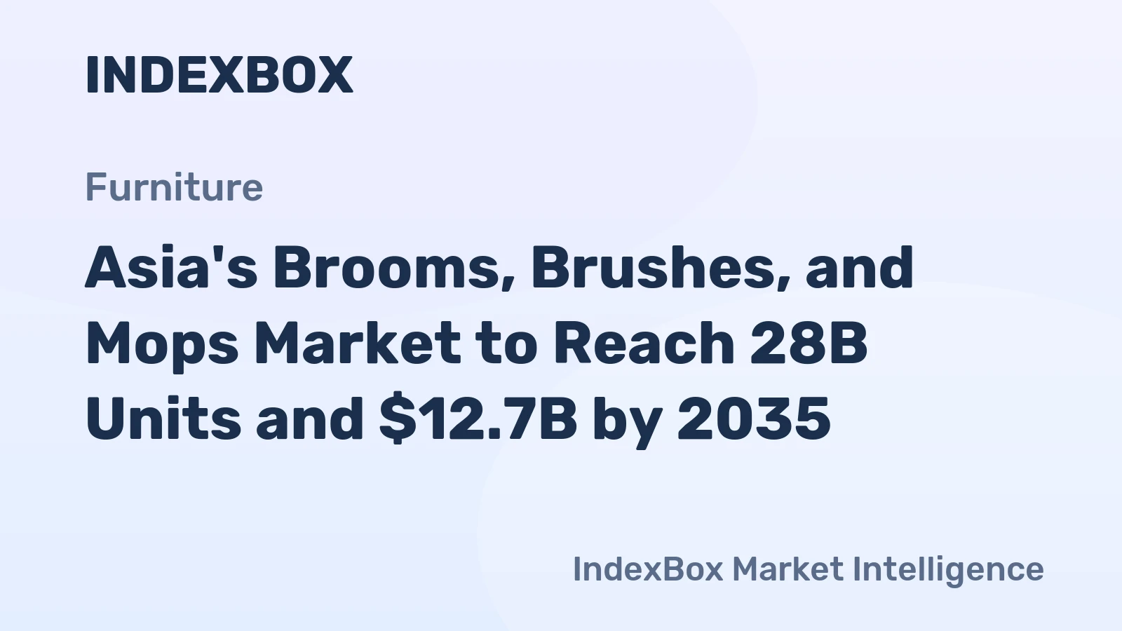Asia's Brooms, Brushes, and Mops Market to Reach 28B Units and $12.7B by 2035