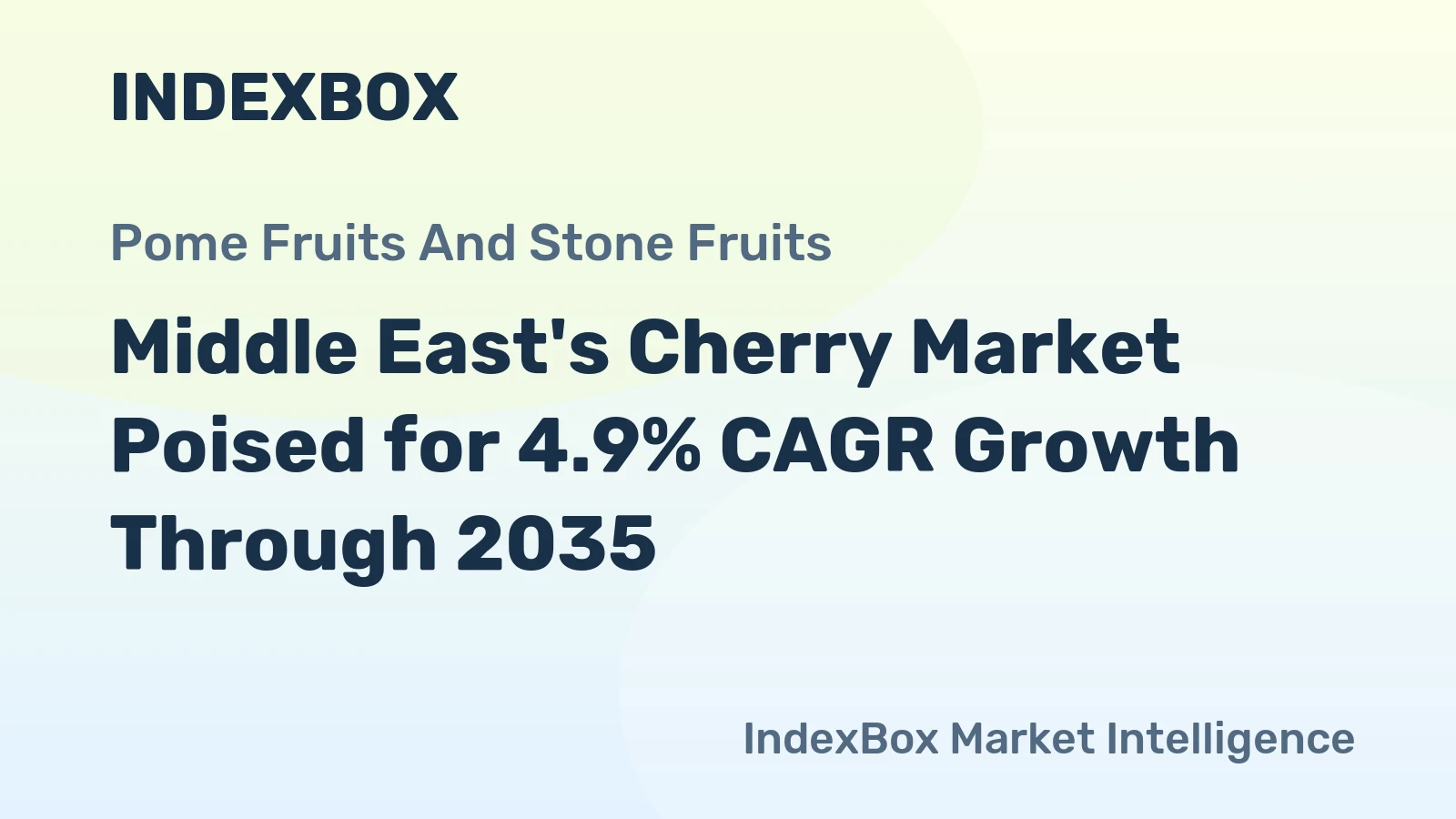 Middle East's Cherry Market Poised for 4.9% CAGR Growth Through 2035