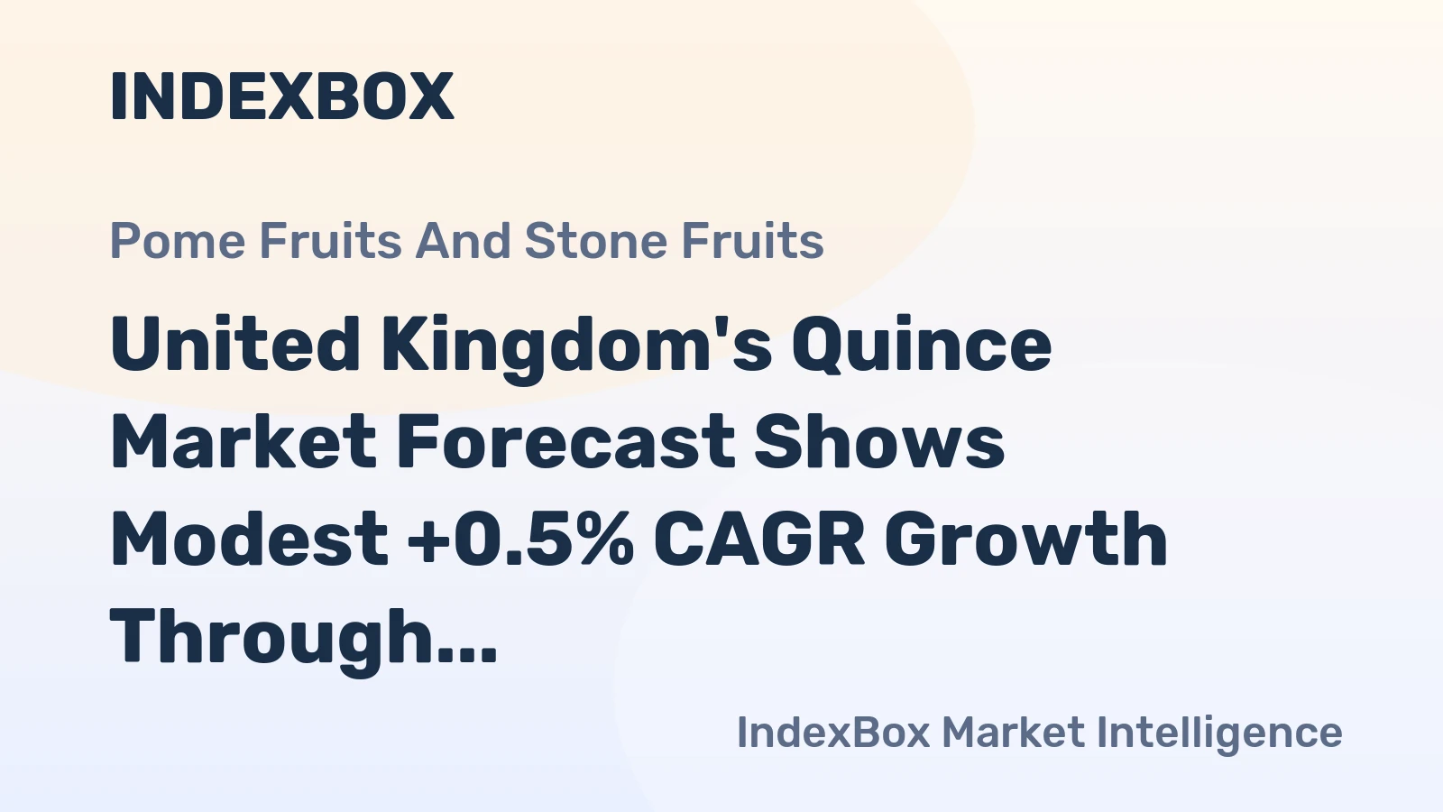 United Kingdom's Quince Market Forecast Shows Modest +0.5% CAGR Growth Through 2035