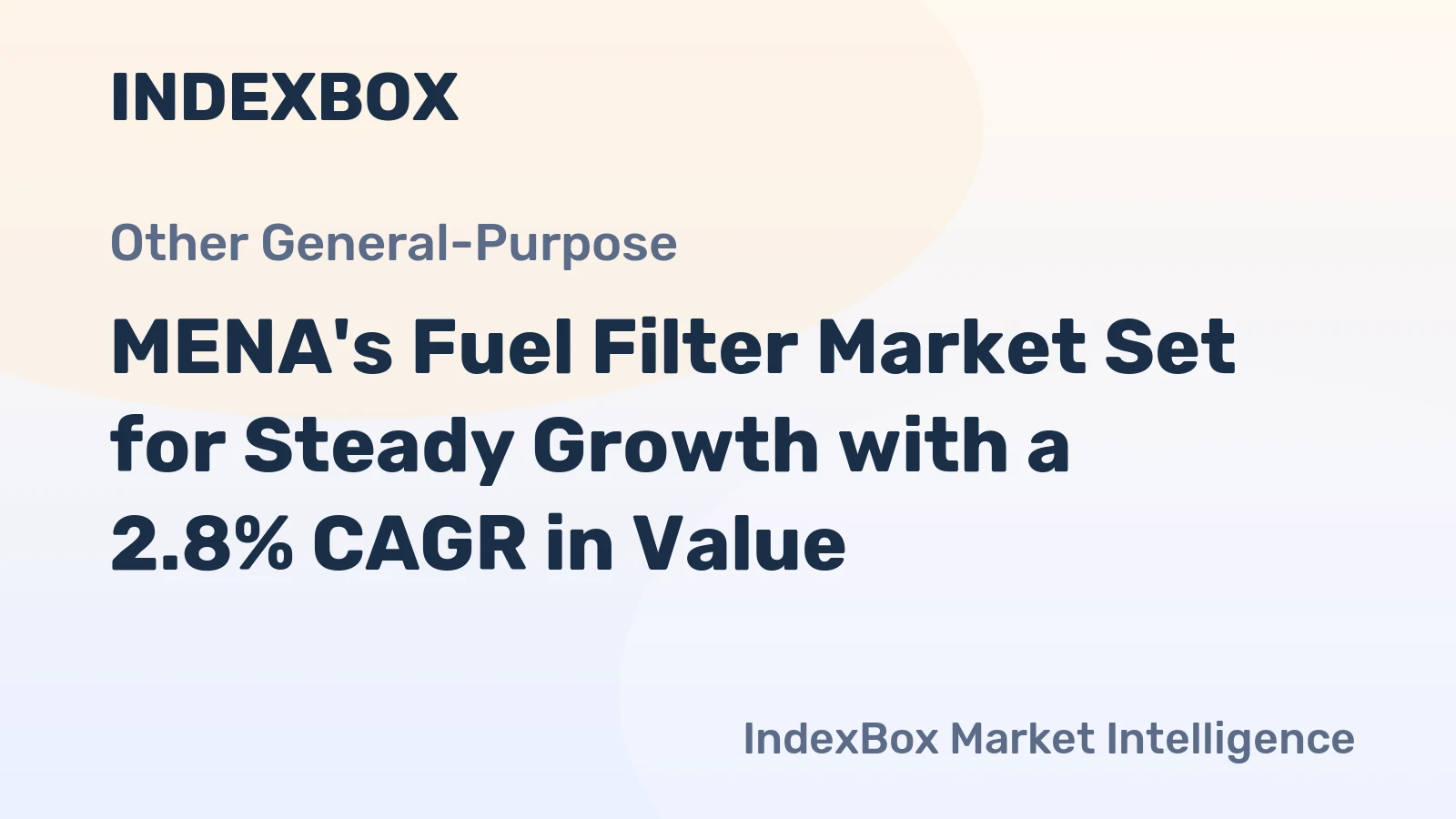 MENA's Fuel Filter Market Set for Steady Growth with a 2.8% CAGR in Value