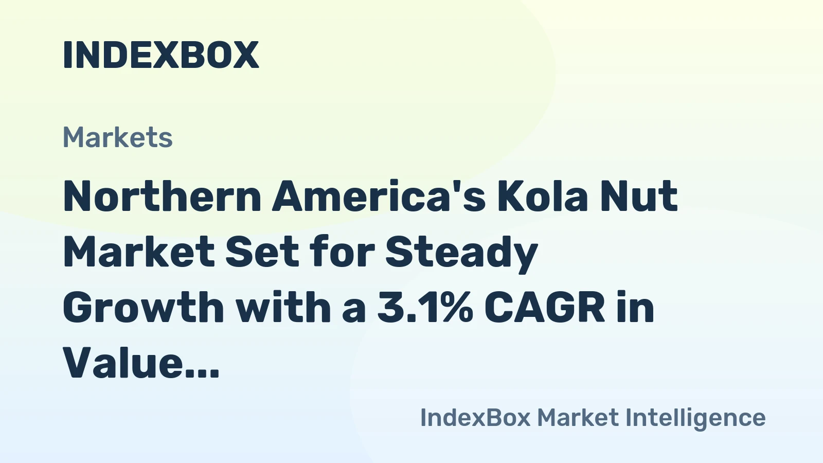 Northern America's Kola Nut Market Set for Steady Growth with a 3.1% CAGR in Value