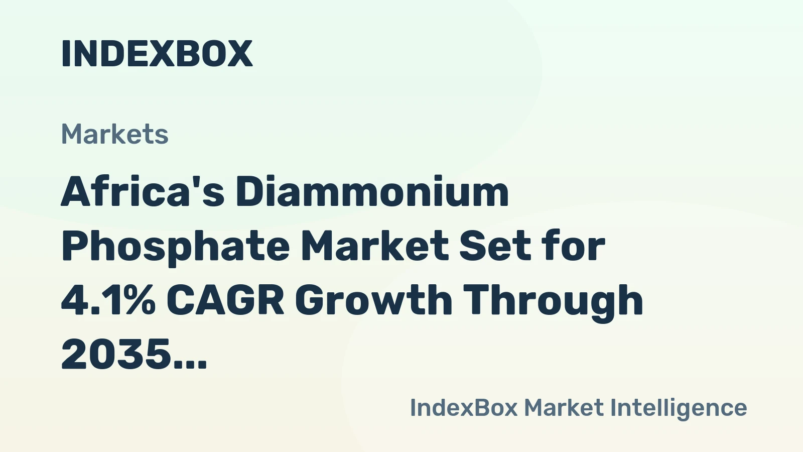 Africa's Diammonium Phosphate Market Set for 4.1% CAGR Growth Through 2035