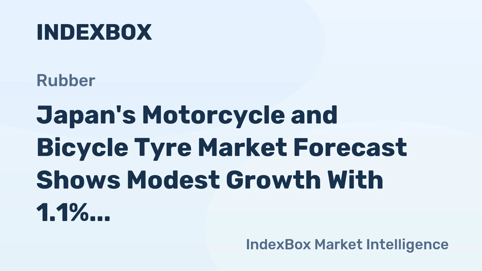 Japan's Motorcycle and Bicycle Tyre Market Forecast Shows Modest Growth With 1.1% CAGR in Value