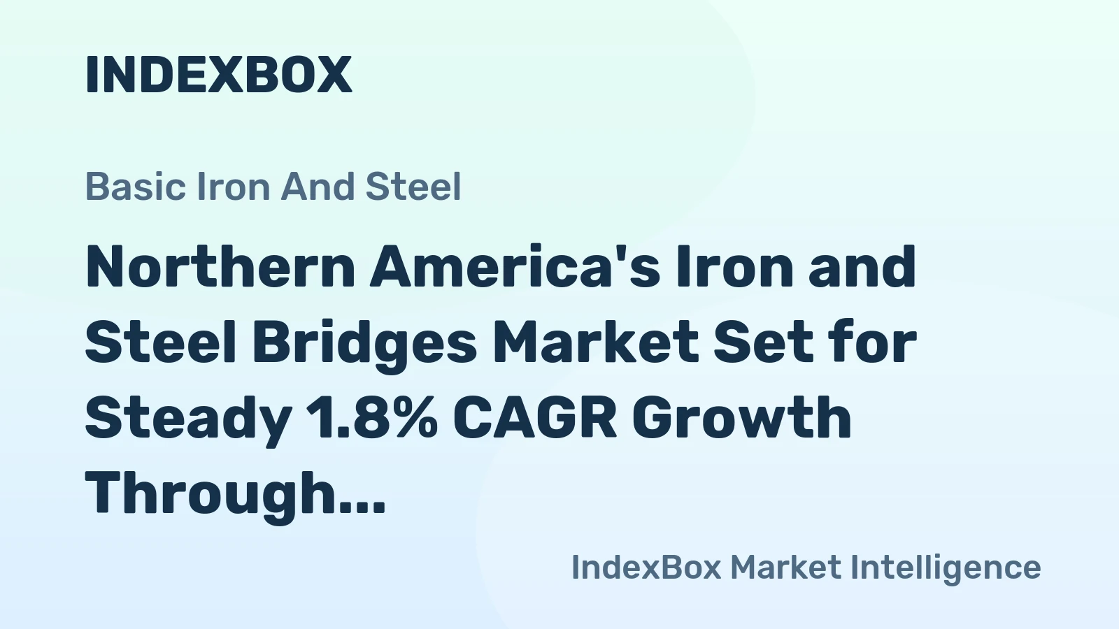 Northern America's Iron and Steel Bridges Market Set for Steady 1.8% CAGR Growth Through 2035