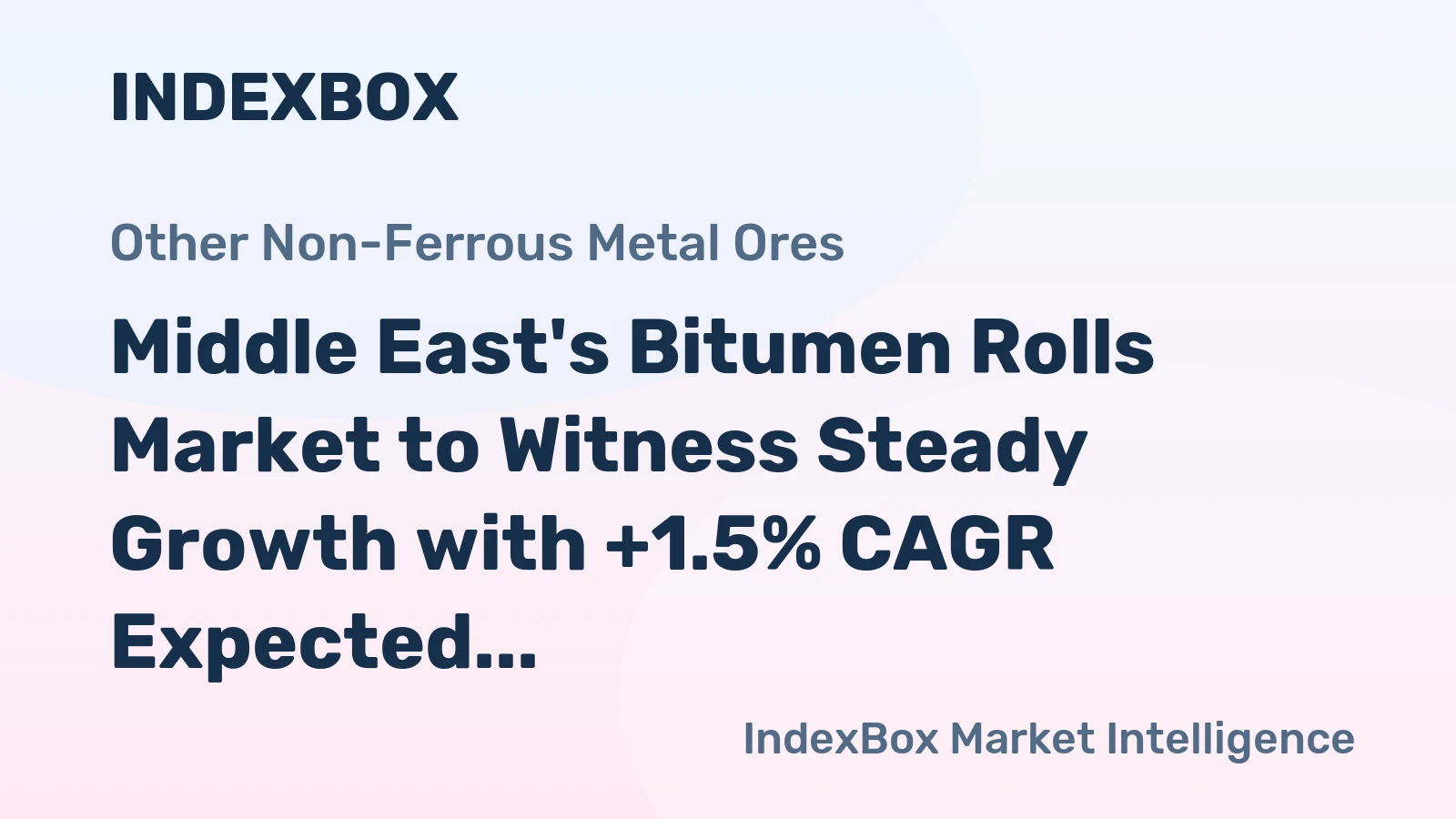 Middle East's Bitumen Rolls Market to Witness Steady Growth with +1.5% CAGR Expected