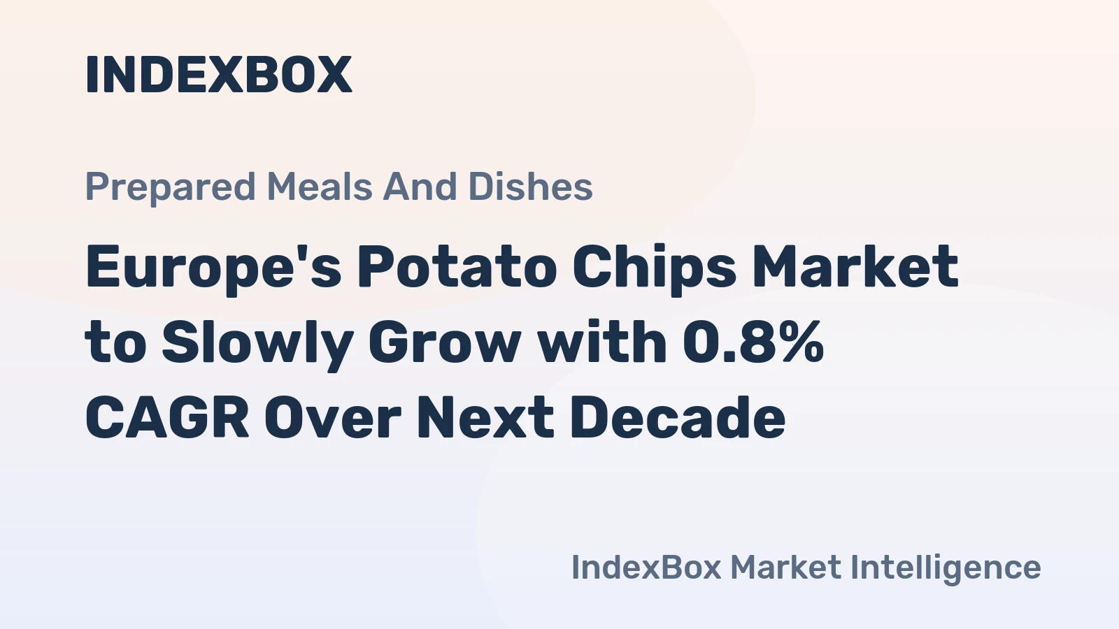 Europe's Potato Chips Market to Slowly Grow with 0.8% CAGR Over Next Decade