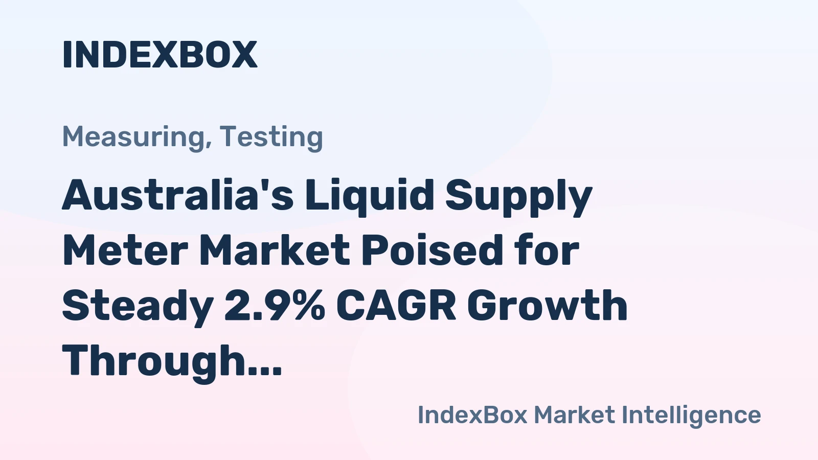 Australia's Liquid Supply Meter Market Poised for Steady 2.9% CAGR Growth Through 2035