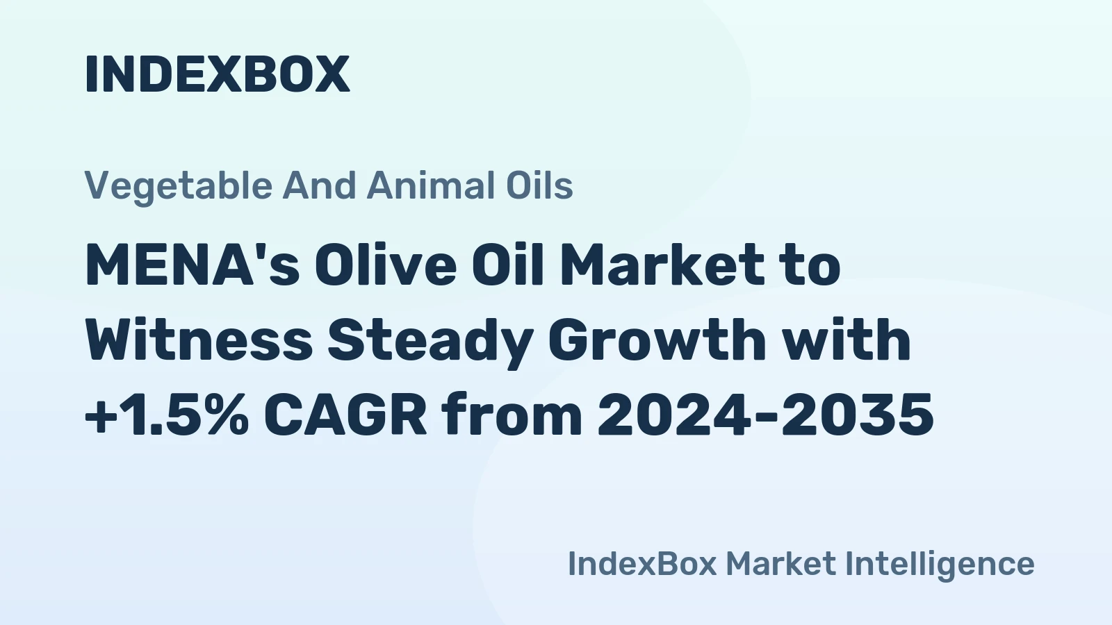 MENA's Olive Oil Market to Witness Steady Growth with +1.5% CAGR from 2024-2035