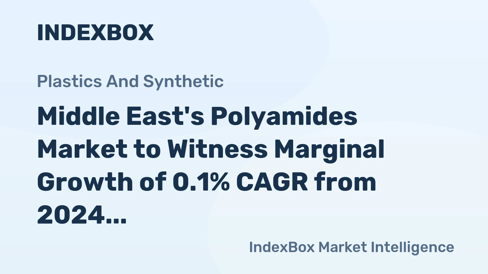 Middle East's Polyamides Market to Witness Marginal Growth of 0.1% CAGR from 2024 to 2035