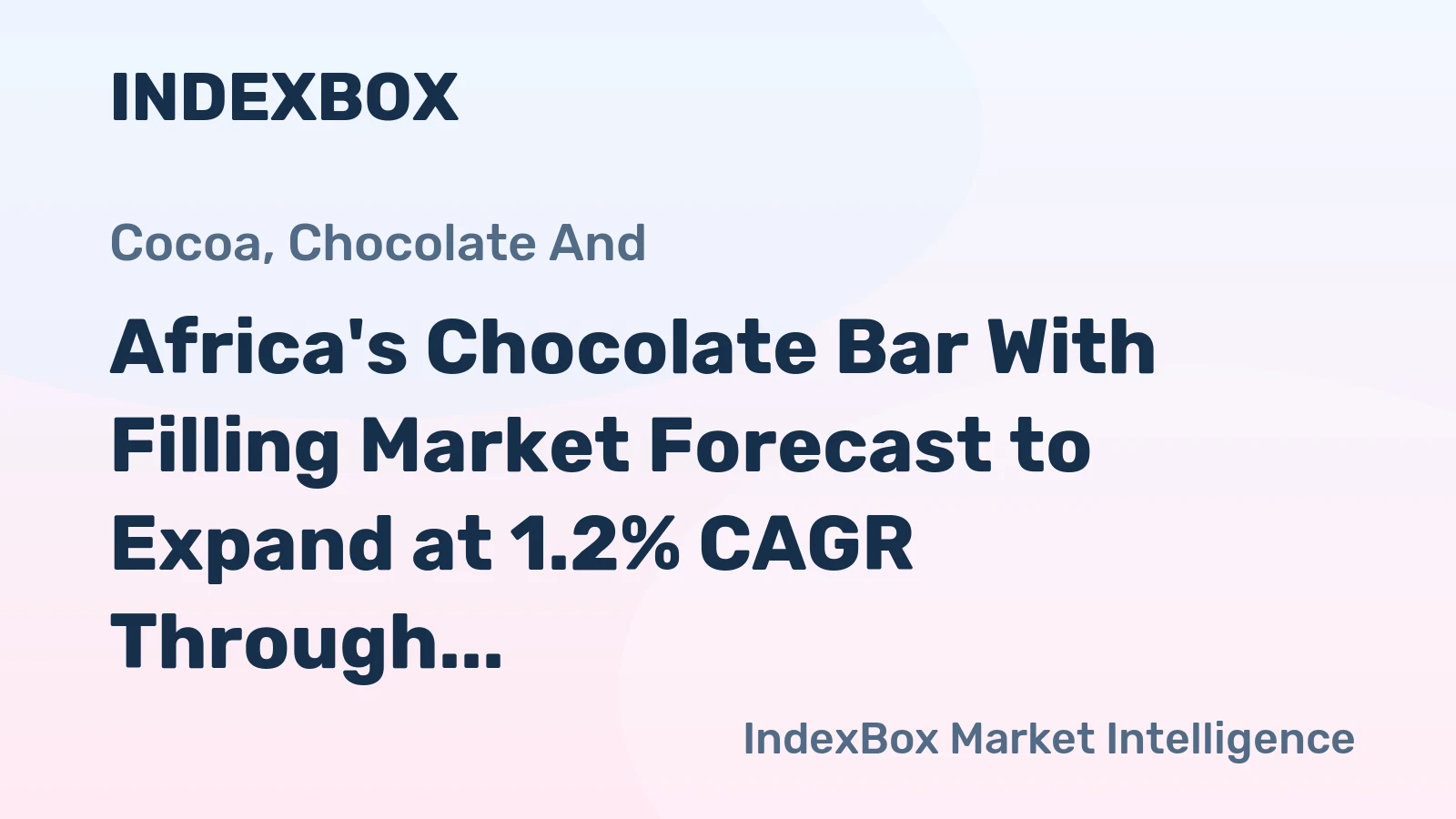 Africa's Chocolate Bar With Filling Market Forecast to Expand at 1.2% CAGR Through 2035