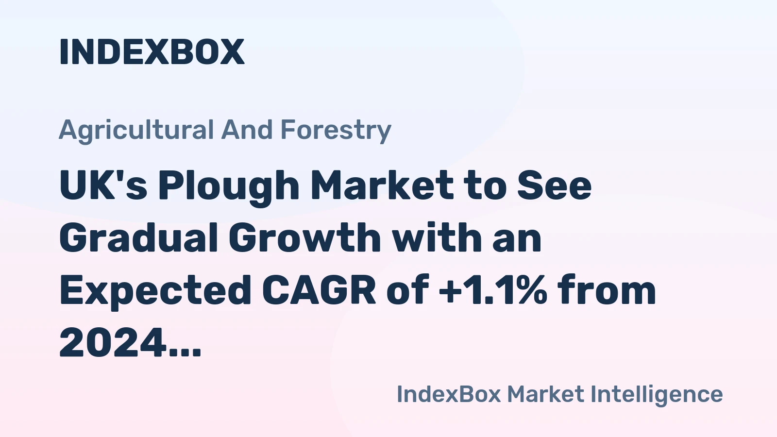 UK's Plough Market to See Gradual Growth with an Expected CAGR of +1.1% from 2024 to 2035