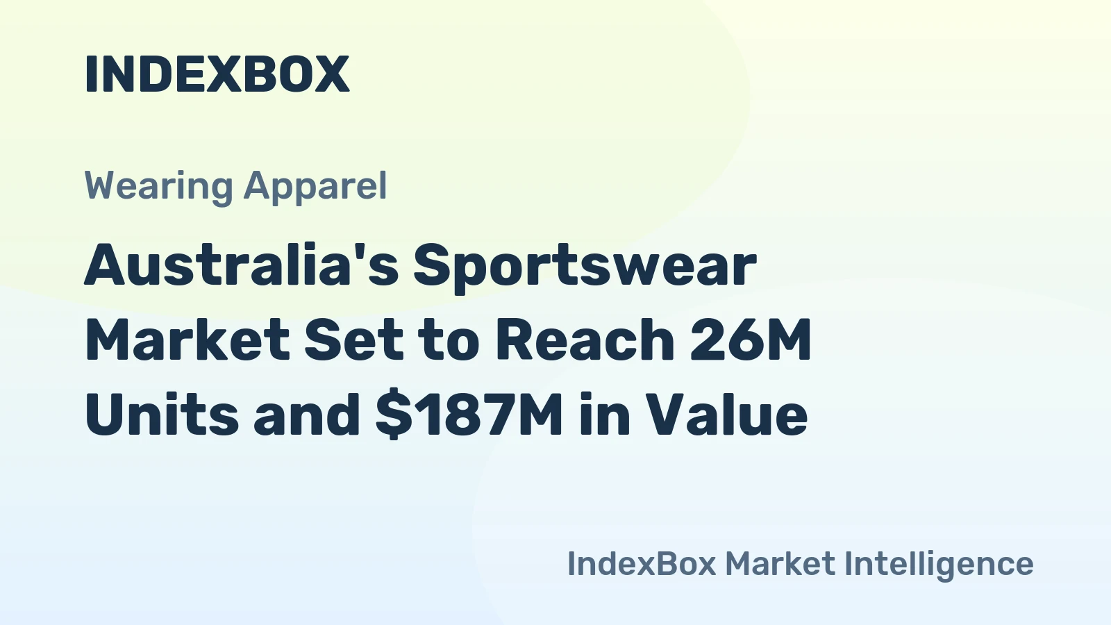 Australia's Sportswear Market Set to Reach 26M Units and $187M in Value
