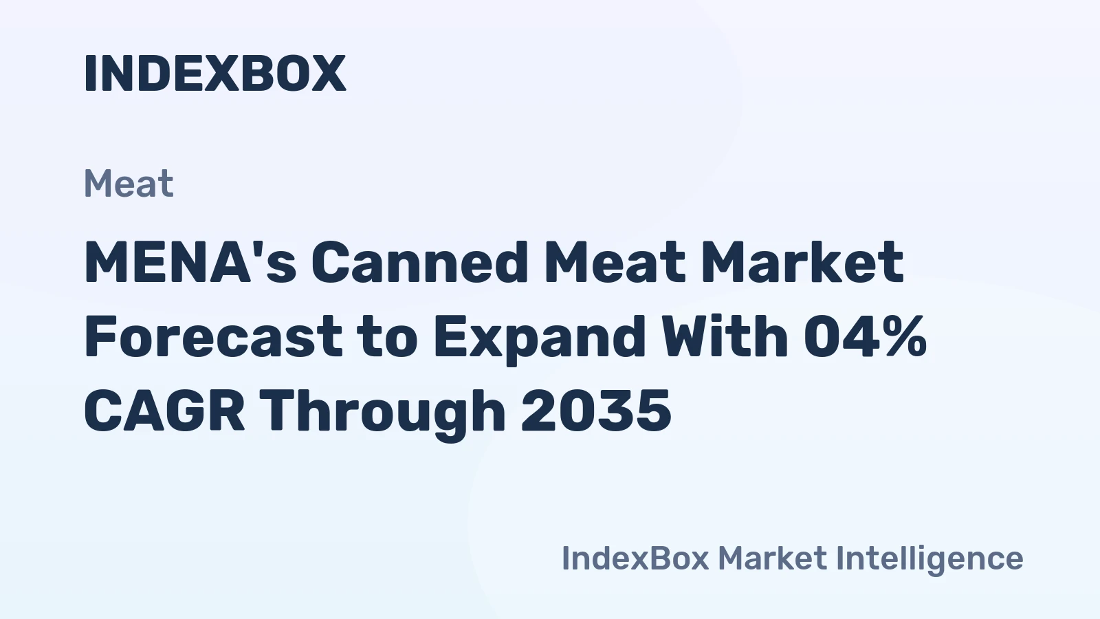 MENA's Canned Meat Market Forecast to Expand With 04% CAGR Through 2035