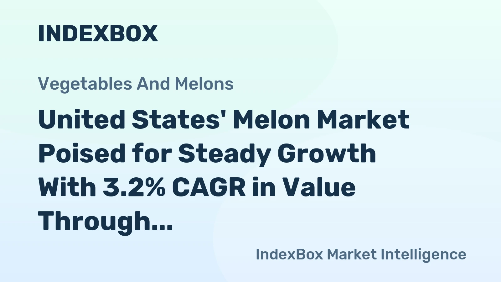 United States' Melon Market Poised for Steady Growth With 3.2% CAGR in Value Through 2035