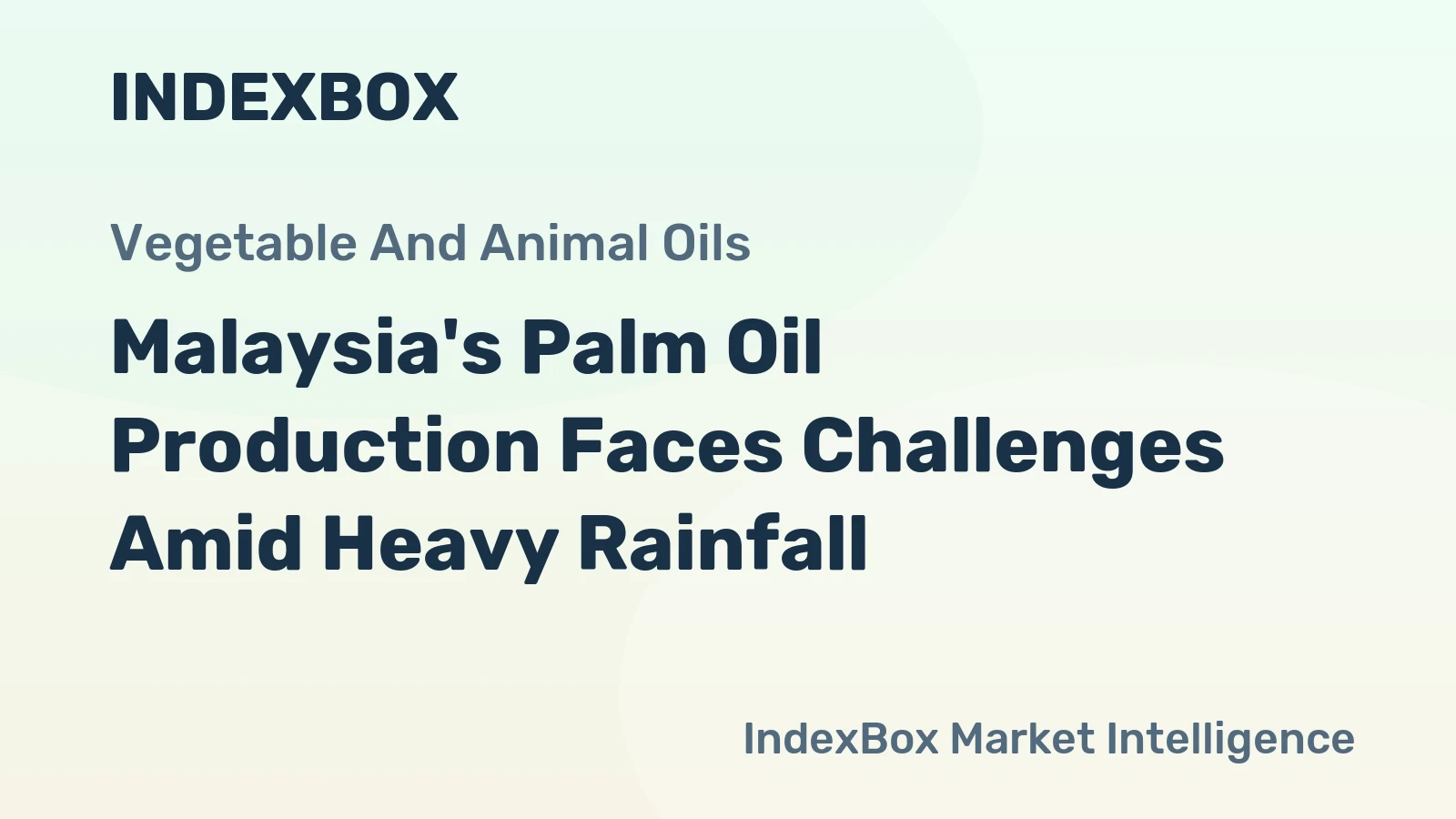 Malaysia's Palm Oil Production Faces Challenges Amid Heavy Rainfall