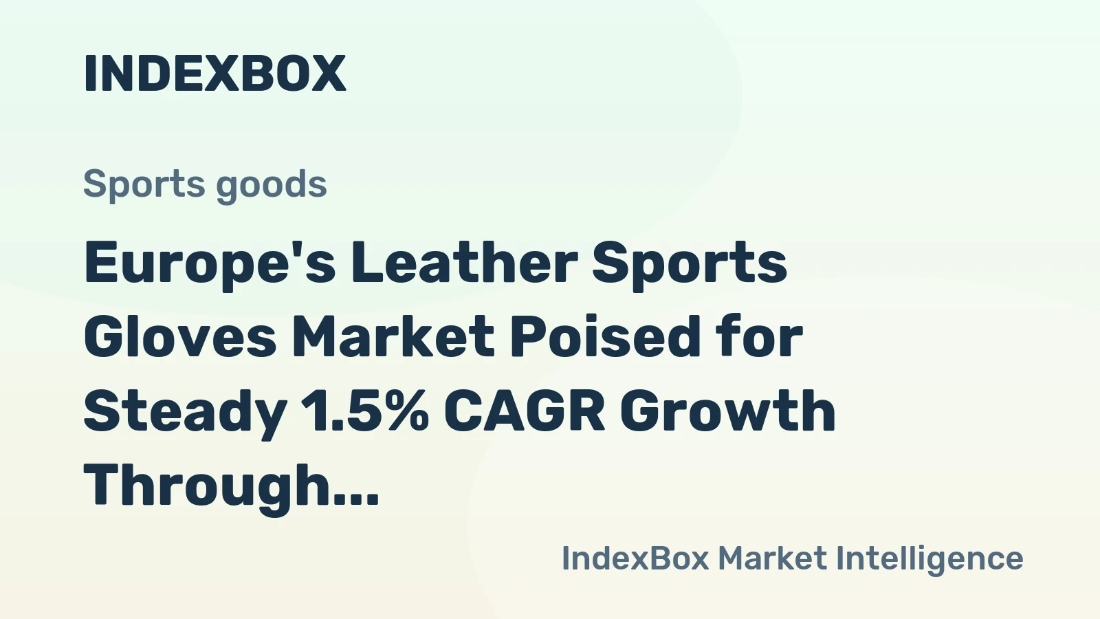 Europe's Leather Sports Gloves Market Poised for Steady 1.5% CAGR Growth Through 2035