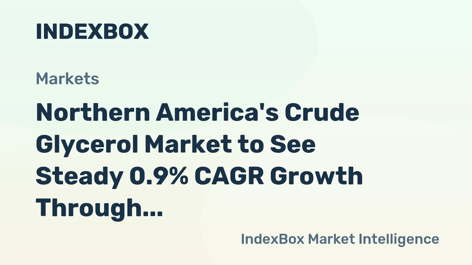 Northern America's Crude Glycerol Market to See Steady 0.9% CAGR Growth Through 2035