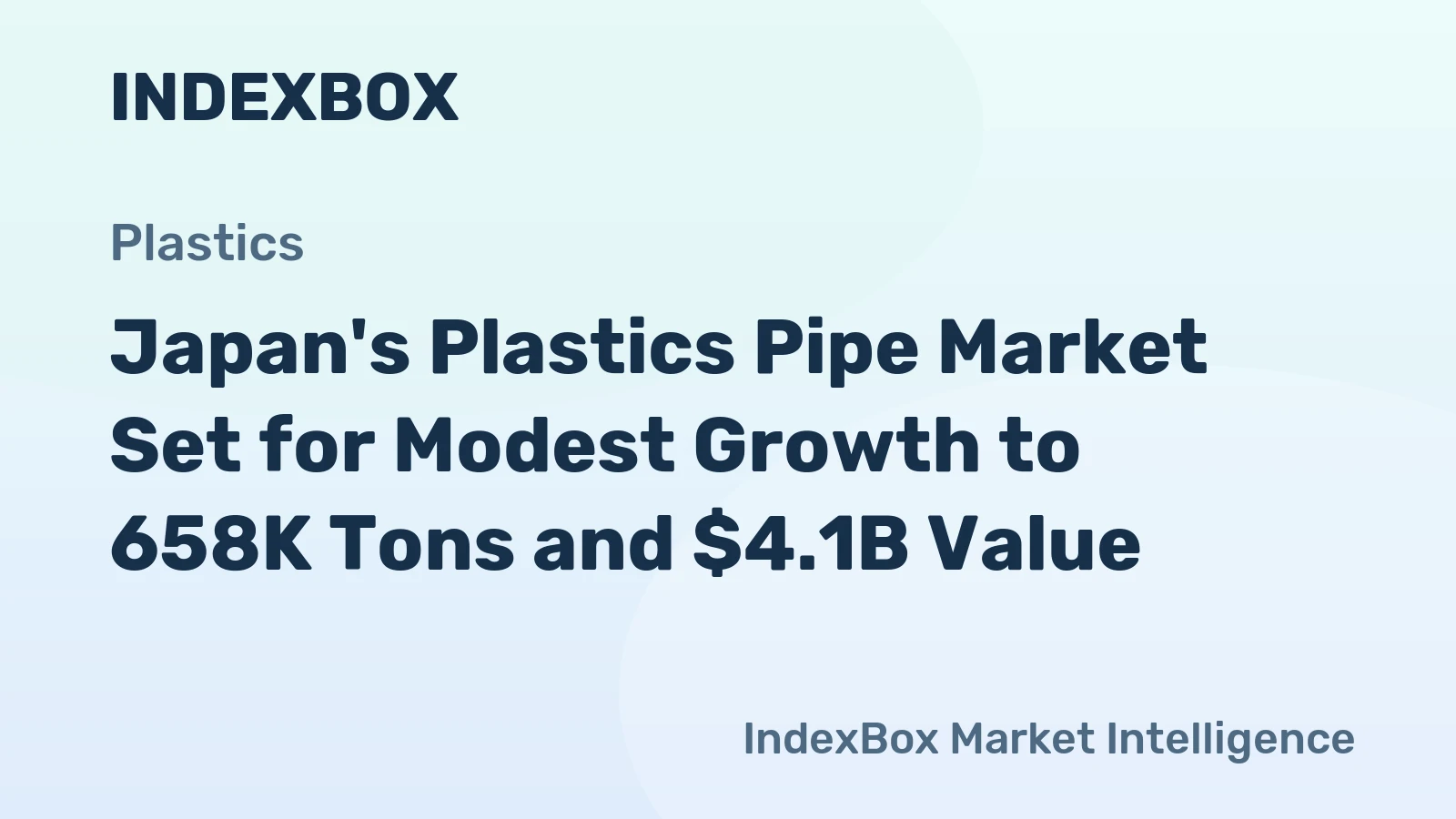 Japan's Plastics Pipe Market Set for Modest Growth to 658K Tons and $4.1B Value