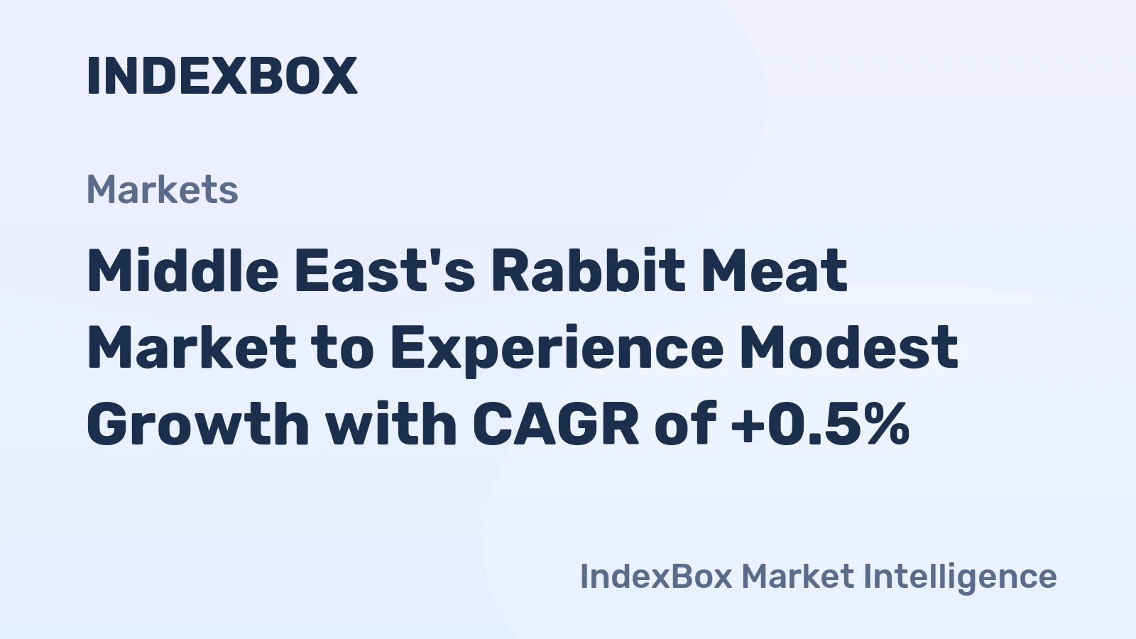 Middle East's Rabbit Meat Market to Experience Modest Growth with CAGR of +0.5%