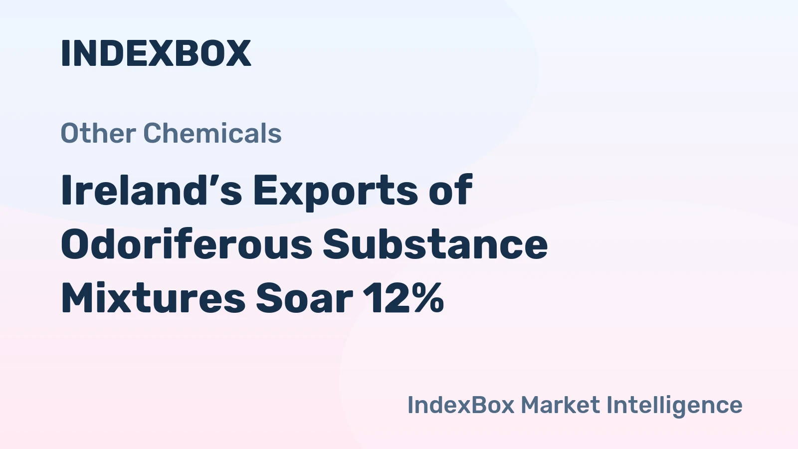 Ireland’s Exports of Odoriferous Substance Mixtures Soar 12%