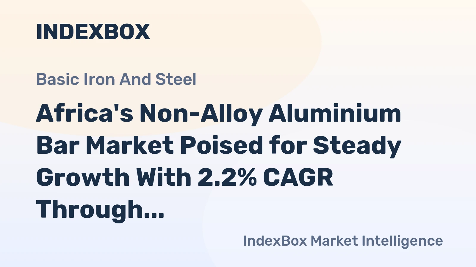 Africa's Non-Alloy Aluminium Bar Market Poised for Steady Growth With 2.2% CAGR Through 2035