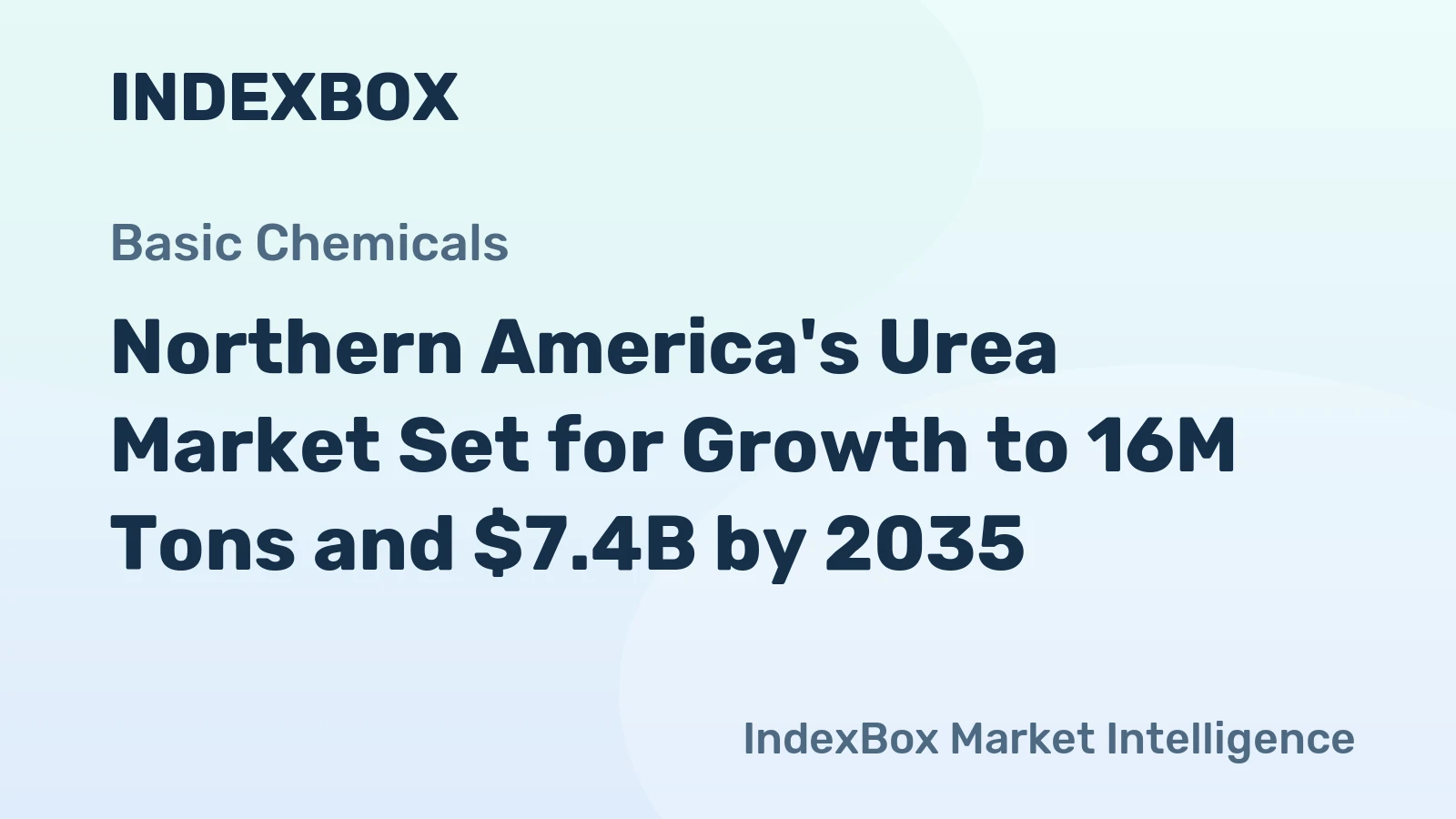 Northern America's Urea Market Set for Growth to 16M Tons and $7.4B by 2035