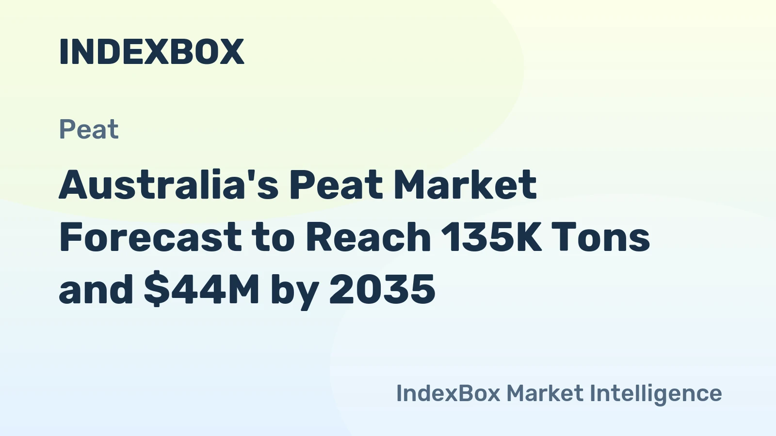 Australia's Peat Market Forecast to Reach 135K Tons and $44M by 2035