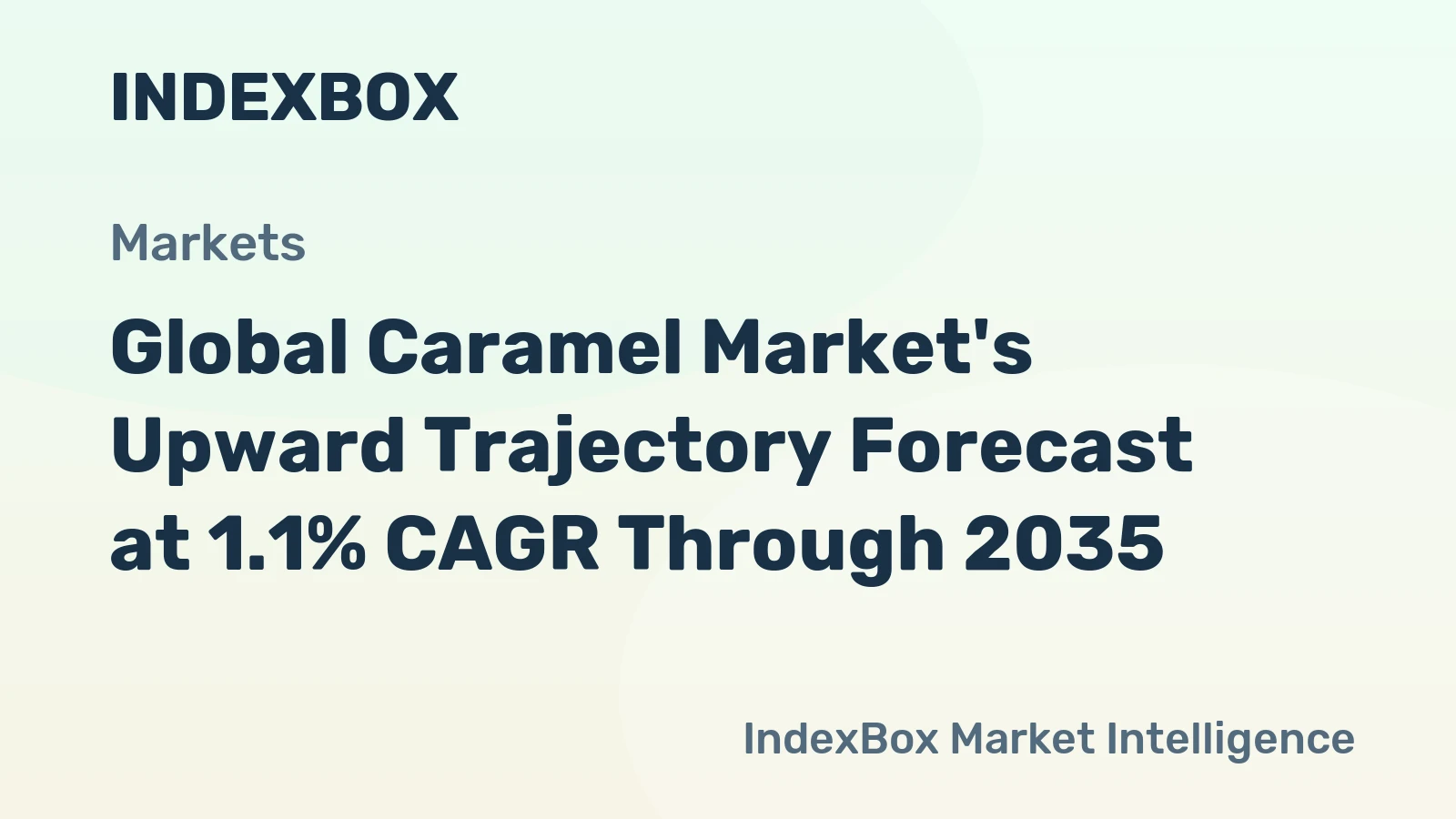 Global Caramel Market's Upward Trajectory Forecast at 1.1% CAGR Through 2035