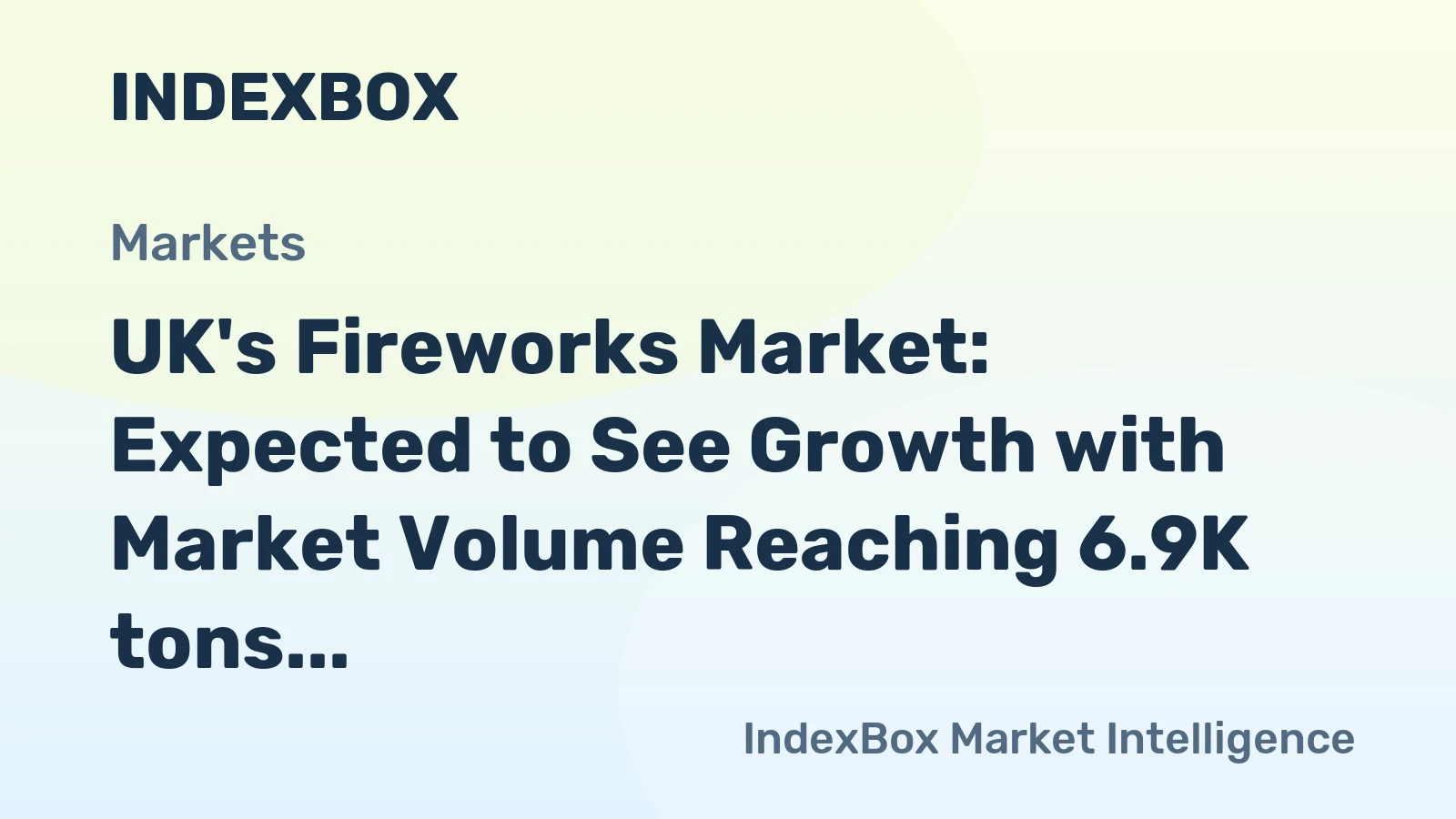 UK's Fireworks Market: Expected to See Growth with Market Volume Reaching 6.9K tons and Market Value Reaching $37M by 2035