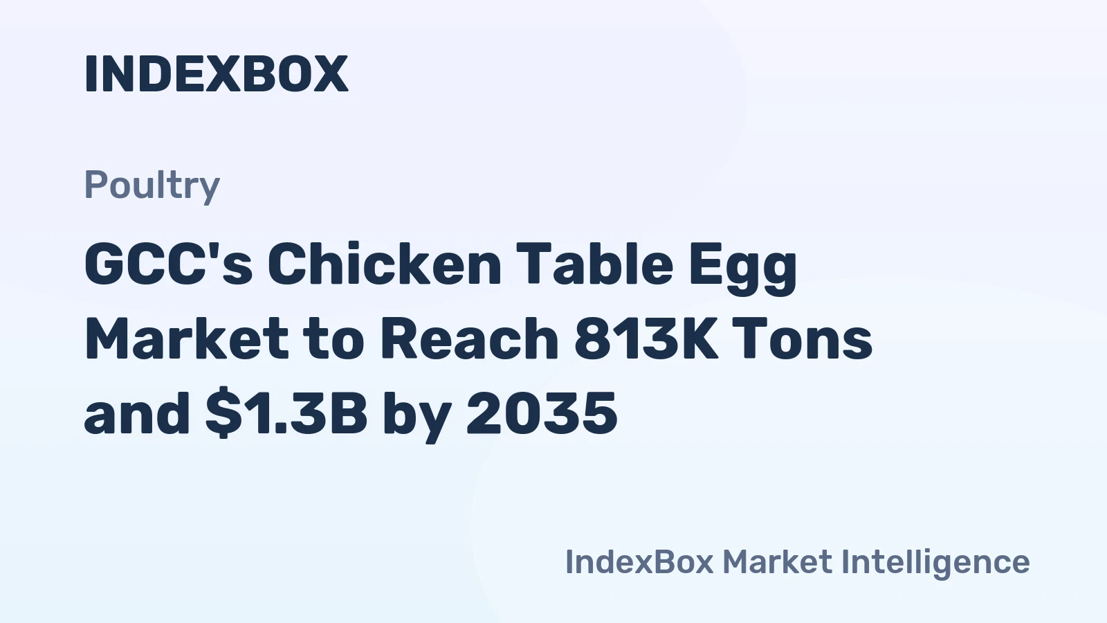 GCC's Chicken Table Egg Market to Reach 813K Tons and $1.3B by 2035