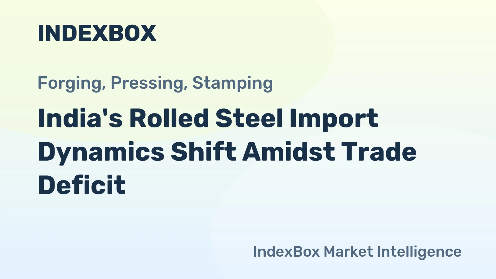 India's Rolled Steel Import Dynamics Shift Amidst Trade Deficit