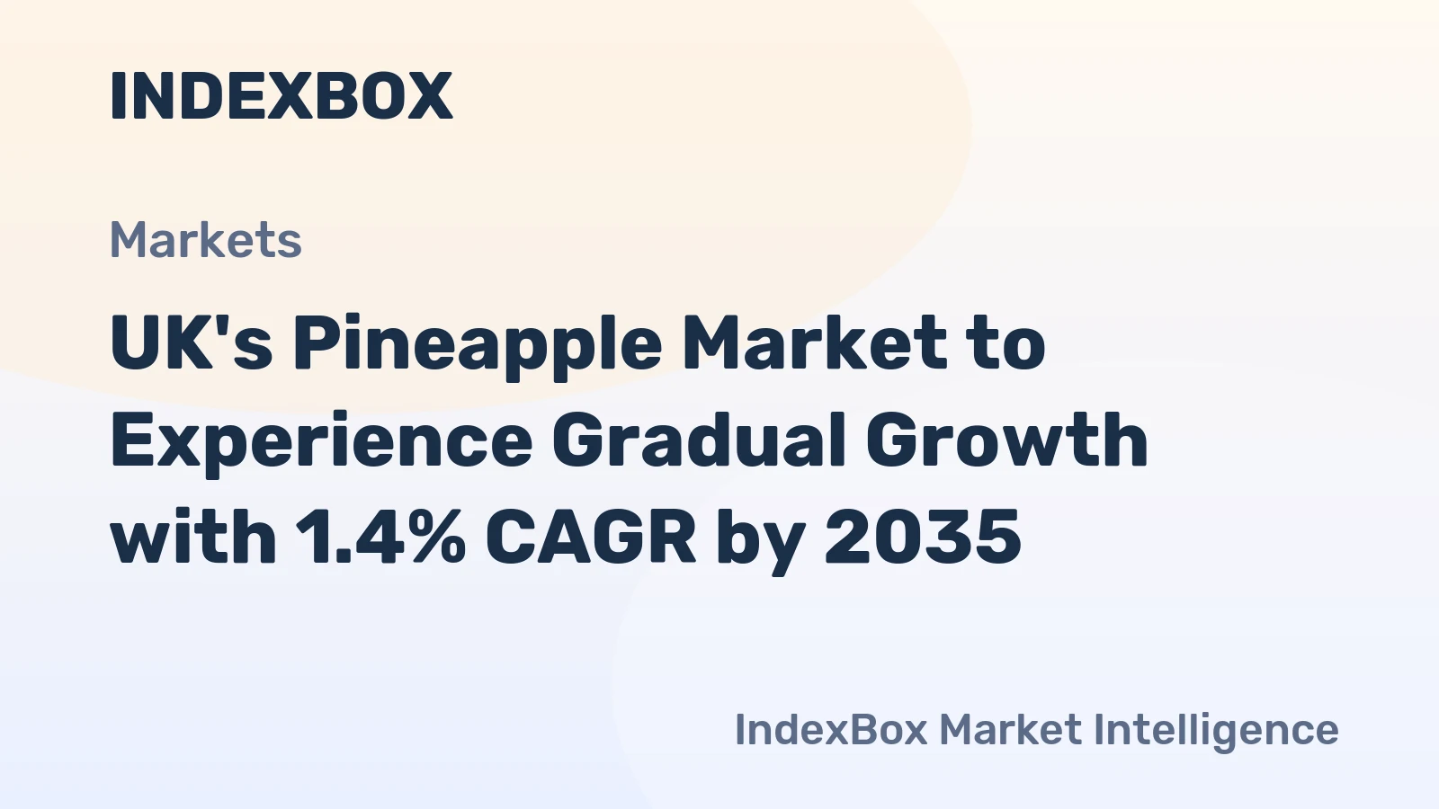 UK's Pineapple Market to Experience Gradual Growth with 1.4% CAGR by 2035