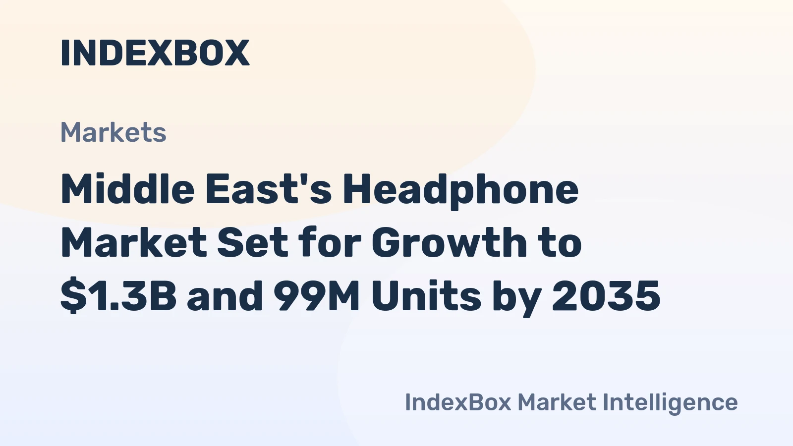 Middle East's Headphone Market Set for Growth to $1.3B and 99M Units by 2035