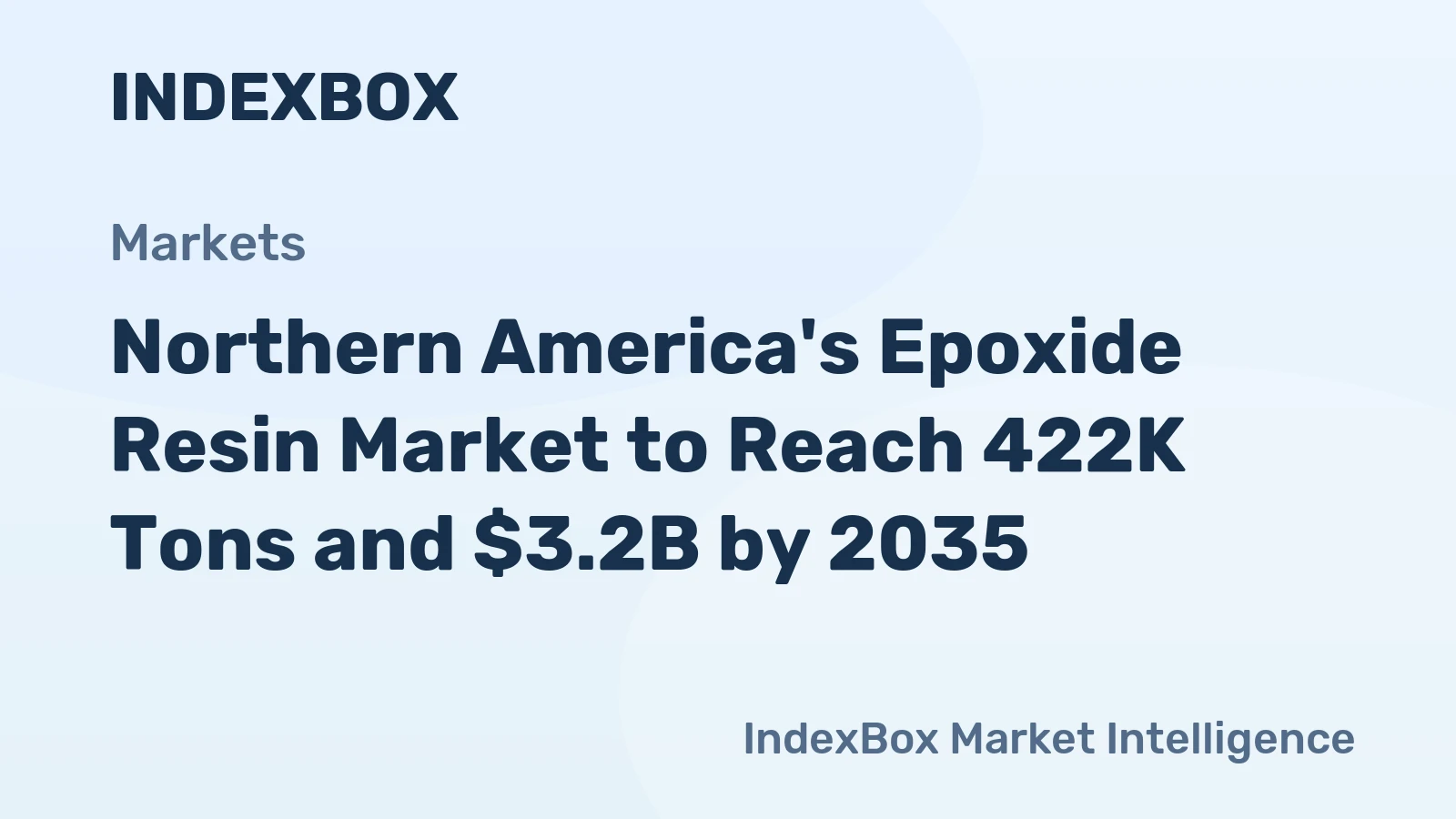 Northern America's Epoxide Resin Market to Reach 422K Tons and $3.2B by 2035