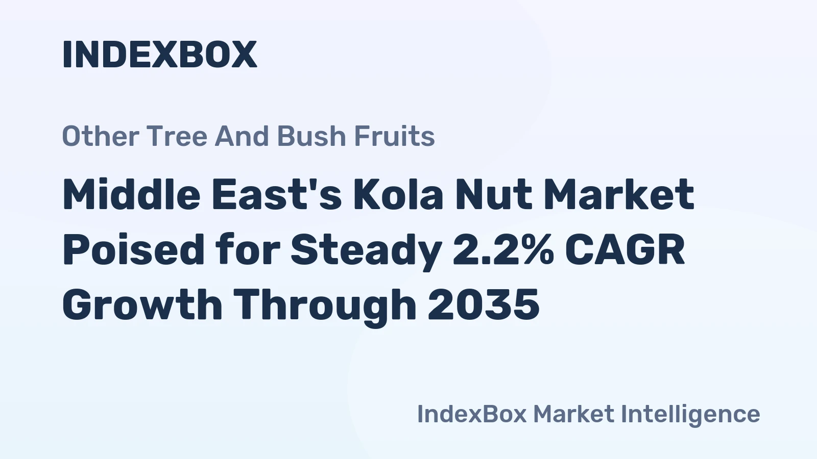 Middle East's Kola Nut Market Poised for Steady 2.2% CAGR Growth Through 2035
