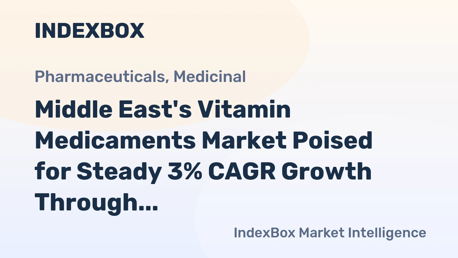 Middle East's Vitamin Medicaments Market Poised for Steady 3% CAGR Growth Through 2035